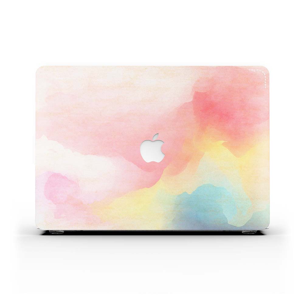 White Grid macbook air 2021 inch case from colourbanana