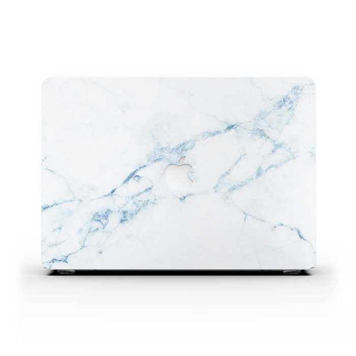 White Grid macbook air 2021 inch case from colourbanana