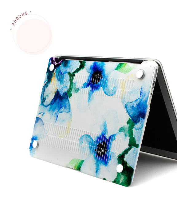 White Grid macbook air 2021 inch case from colourbanana – Colourbanana