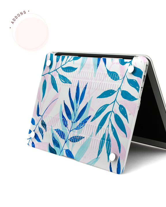White Grid macbook air 2021 inch case from colourbanana – Colourbanana