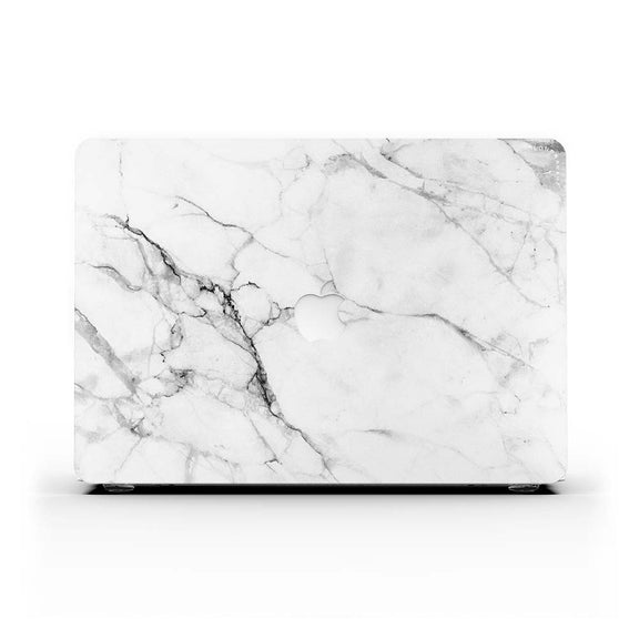 White Grid macbook air 2021 inch case from colourbanana – Colourbanana
