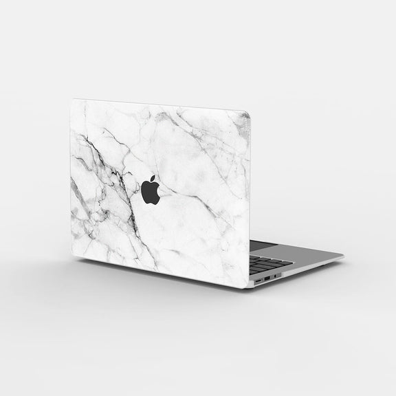 White Grid macbook air 2021 inch case from colourbanana – Colourbanana