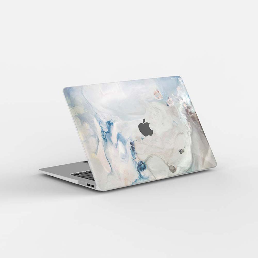 White Grid macbook air 2021 inch case from colourbanana – Colourbanana