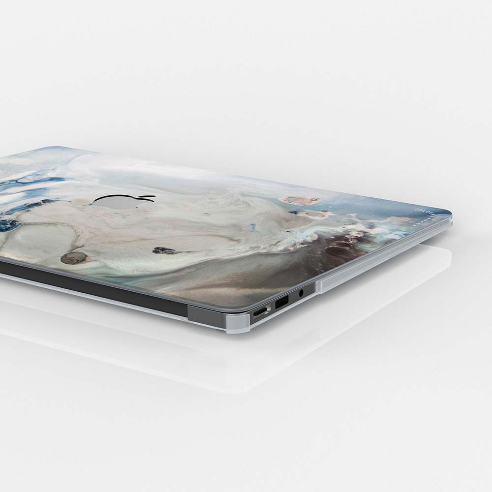 White Grid macbook air 2021 inch case from colourbanana – Colourbanana