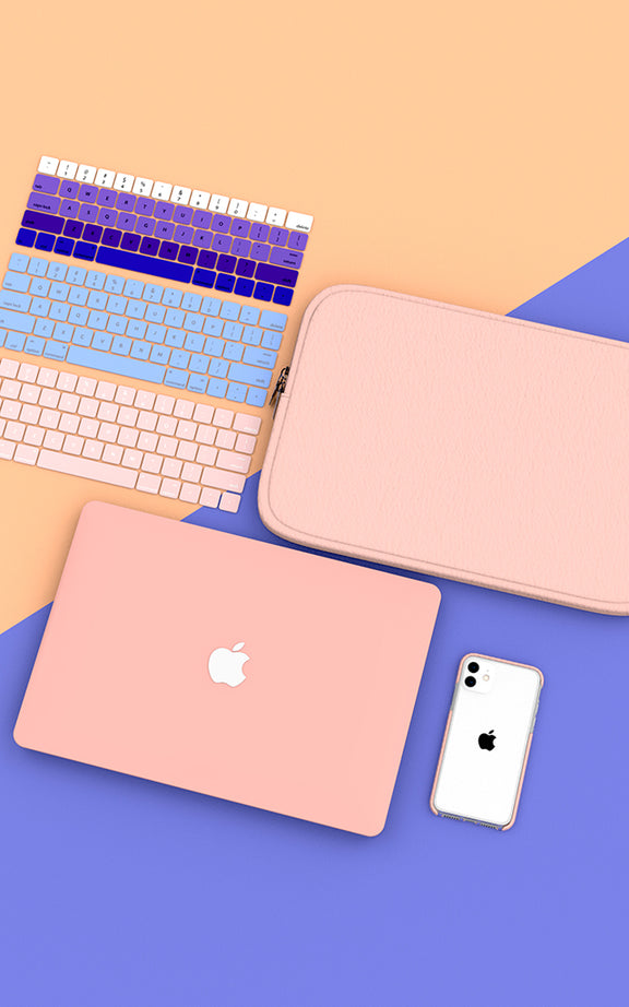 White Grid macbook air 2021 inch case from colourbanana – Colourbanana