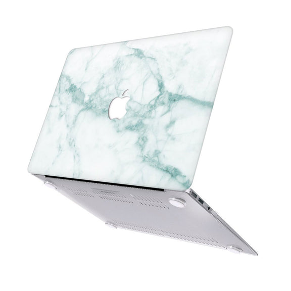 White Grid macbook air 2021 inch case from colourbanana – Colourbanana