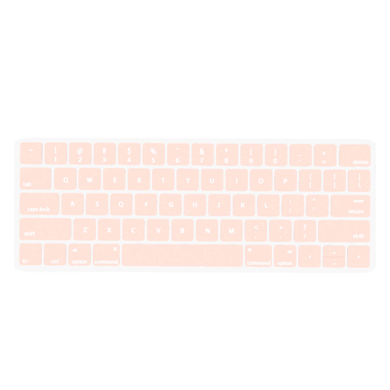 Macbook Keyboard Cover - Peach Cream
